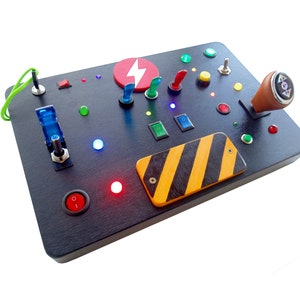 LED Light Switch Board for Toddler Electronic Busy Board for Travel ...