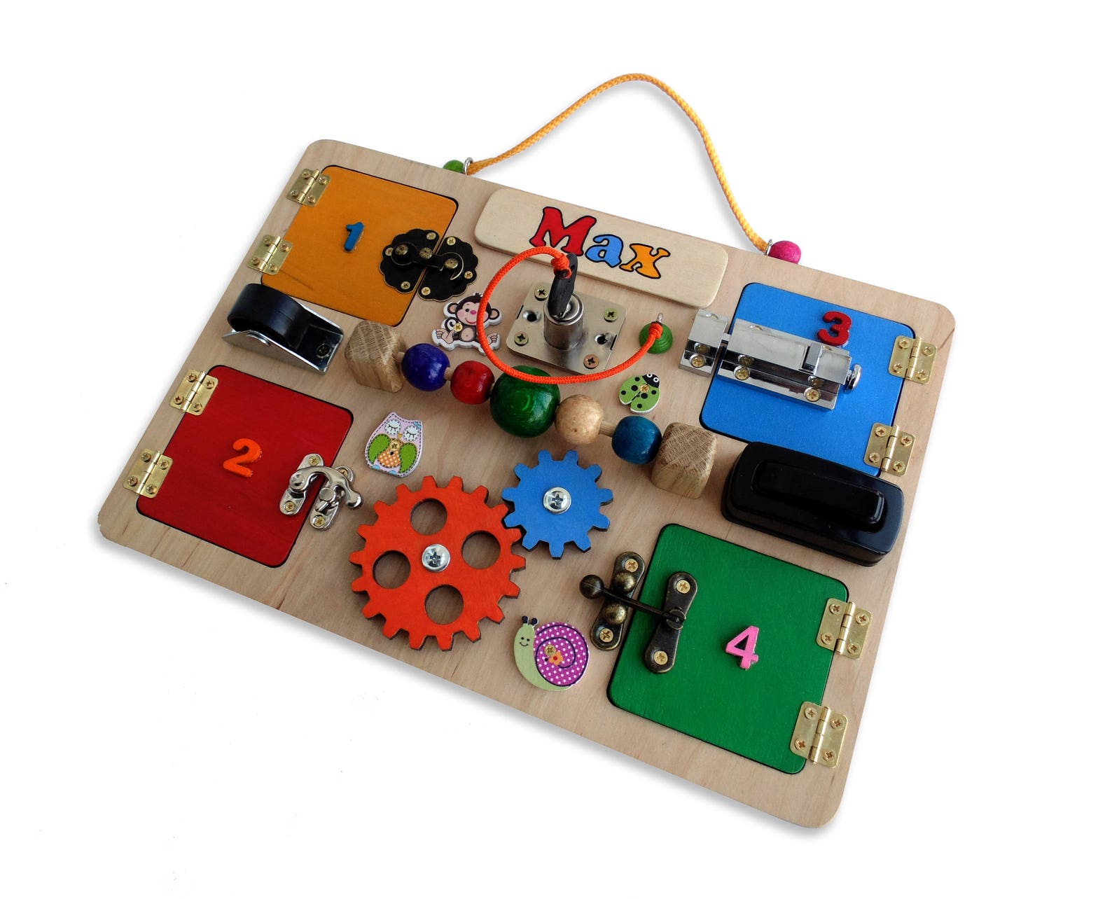 Travel Busy Board Montessori Personalized baby gift Baby | Etsy