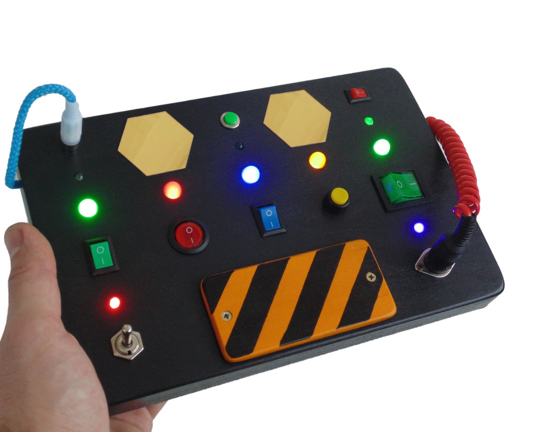 Personalized LED Light Toy for Toddler Busy Board Switch Box Kids ...