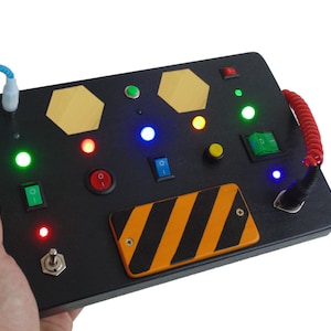 Personalized LED Light Toy for Toddler Busy Board Switch Box Kids ...