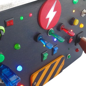 LED Light Switch Board for Toddler Electronic Busy Board for Travel ...