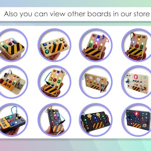 LED Light Switch Board for Toddler Electronic Busy Board for Travel ...