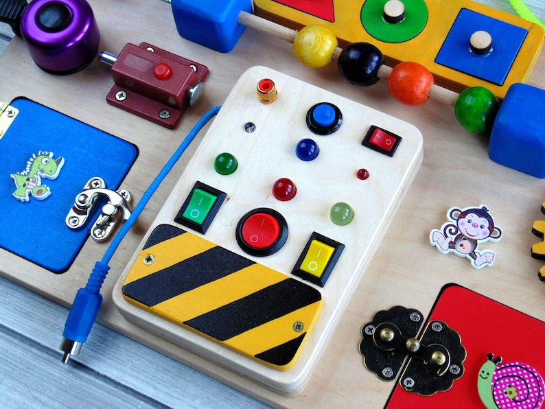 Gift for 2 year old Travel busy board for toddler Toddler | Etsy