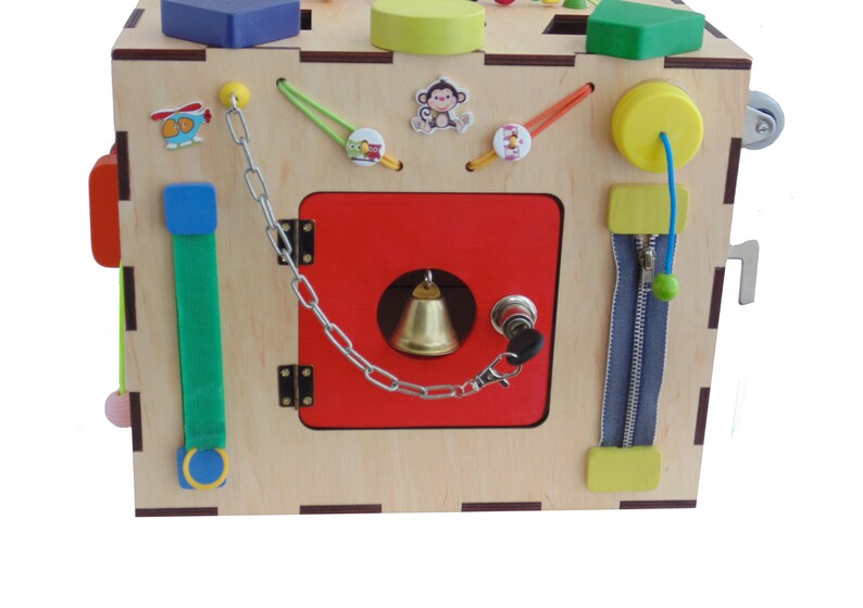 Personalized Wooden Busy Box for Toddler Wooden Shape Sorting | Etsy