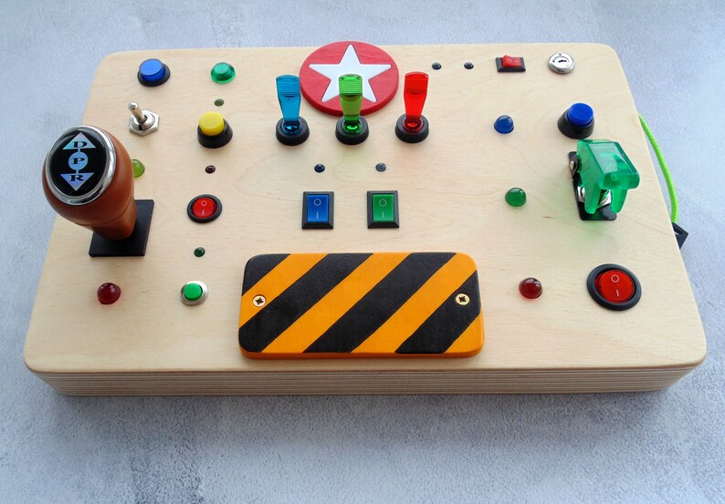 LED Light Busy Board for Toddler Electronic Busy Board LED Light Toy ...