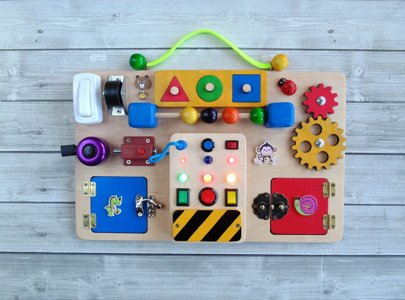 Gift for 2 year old Travel busy board for toddler Toddler | Etsy