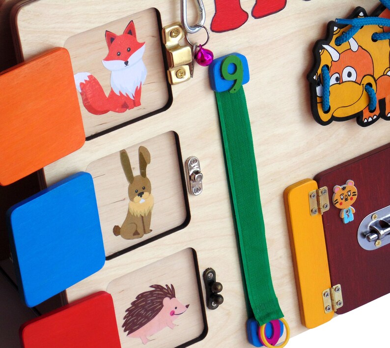 Toddler Busy Board Baby Activity Board Montessori Sensory - Etsy