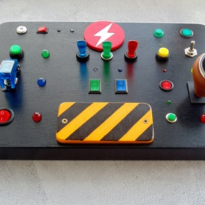 LED Light Switch Board for Toddler Electronic Busy Board for Travel ...