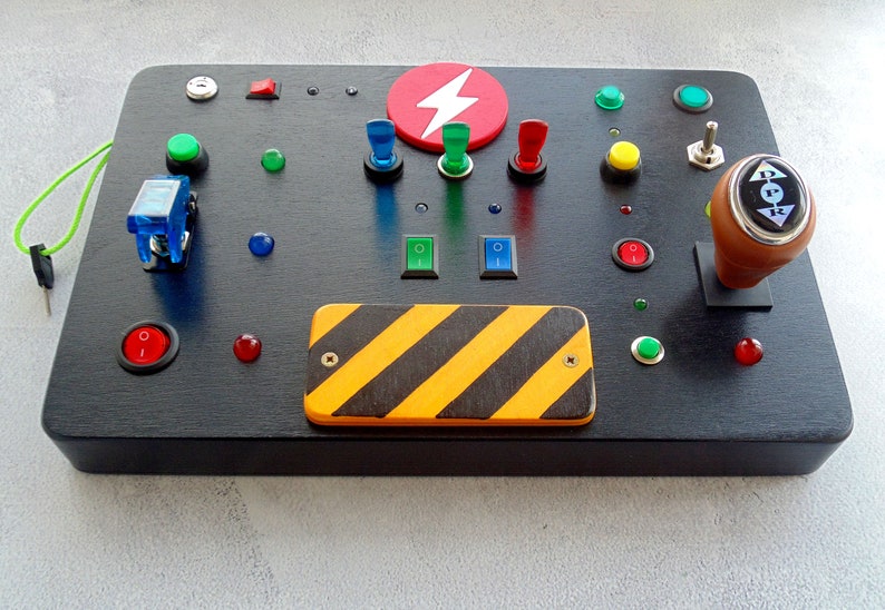 LED Light Switch Board for Toddler Electronic Busy Board for Travel ...