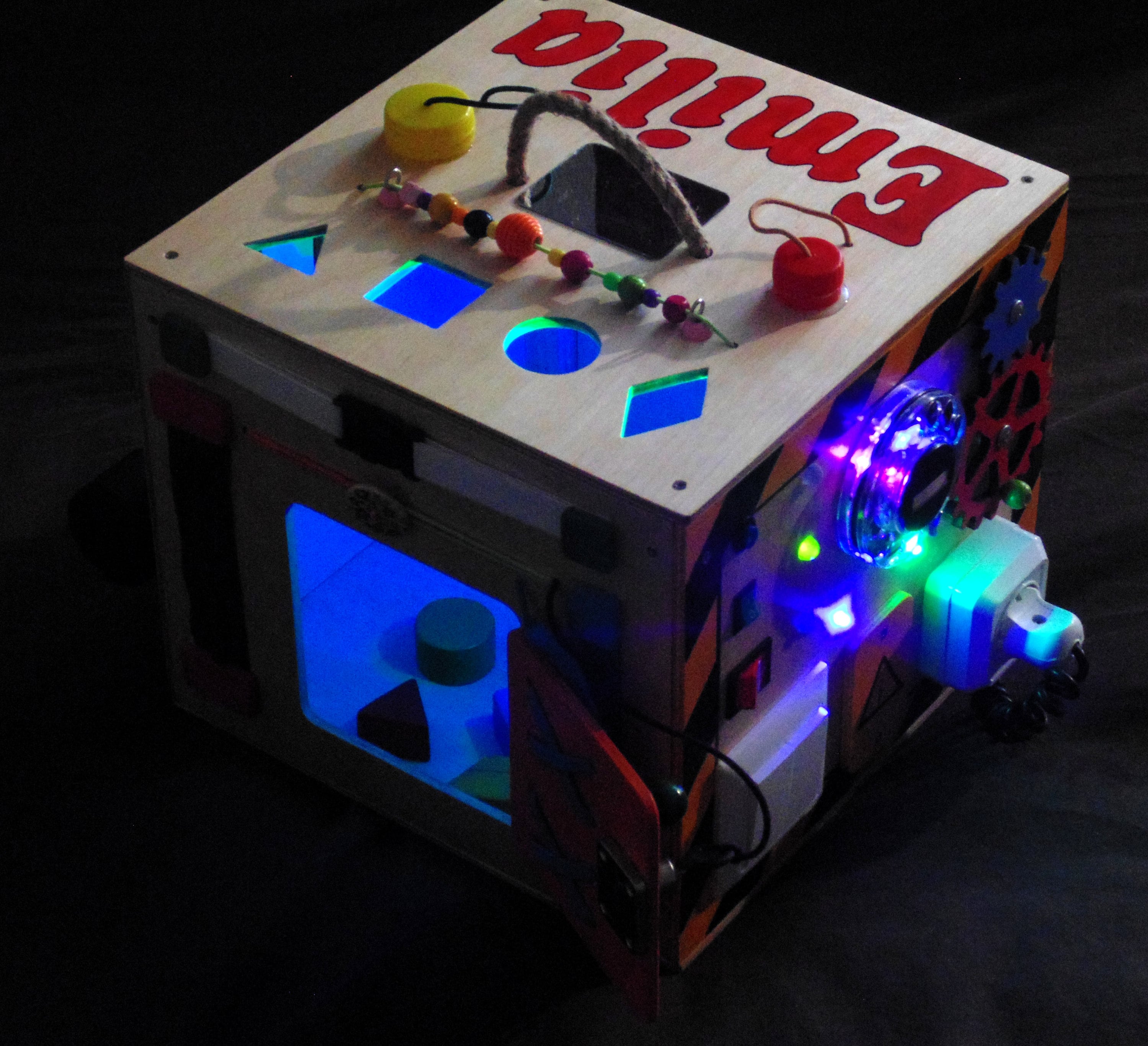 Customized Toddler Busy Box Baby Busy Board Wooden Toy - Etsy