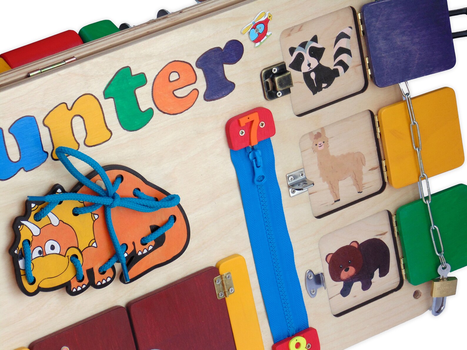 Toddler Busy Board Baby Activity Board Montessori Sensory - Etsy