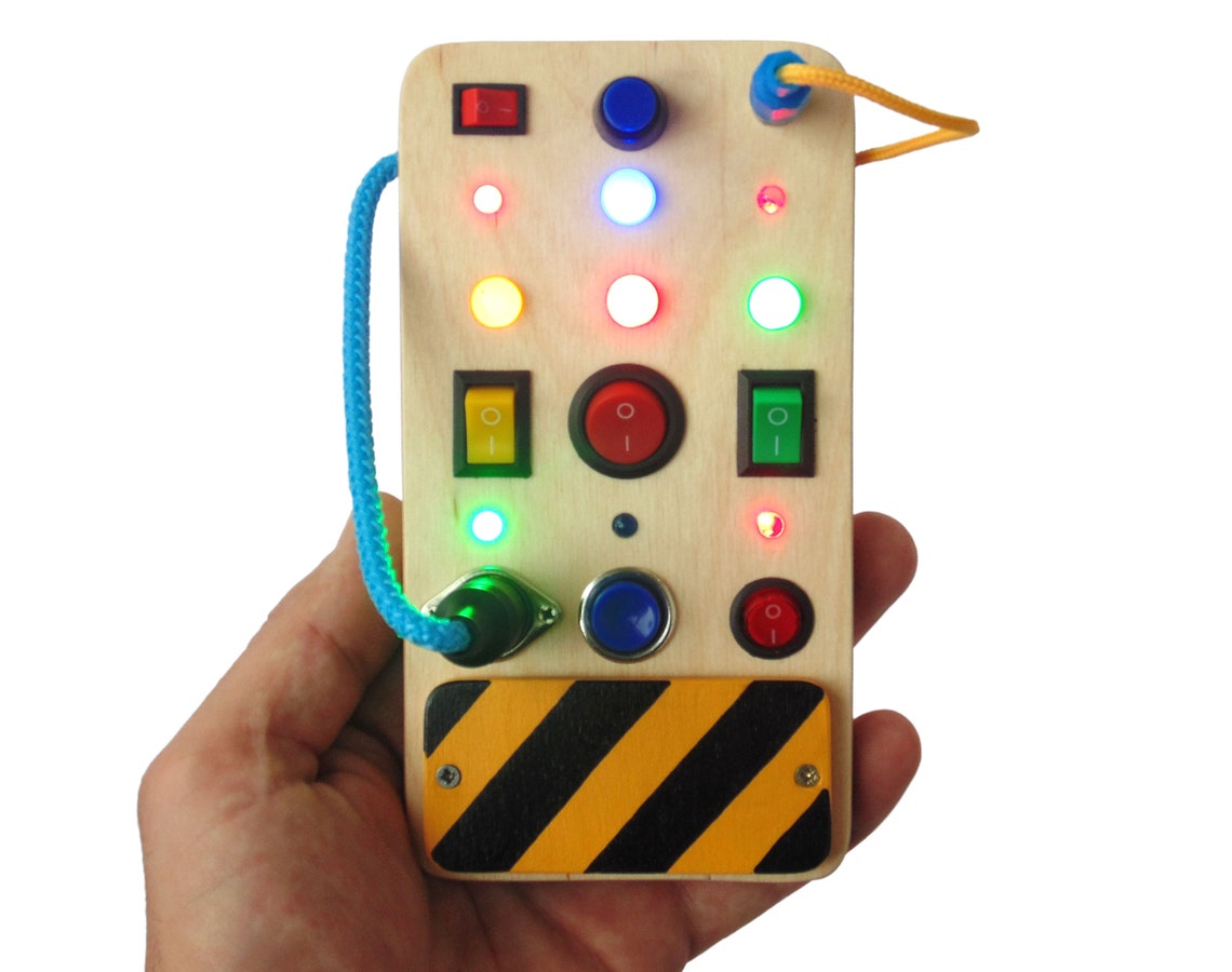 Busy Board With Light Personalized LED Light Toy Spaceship - Etsy