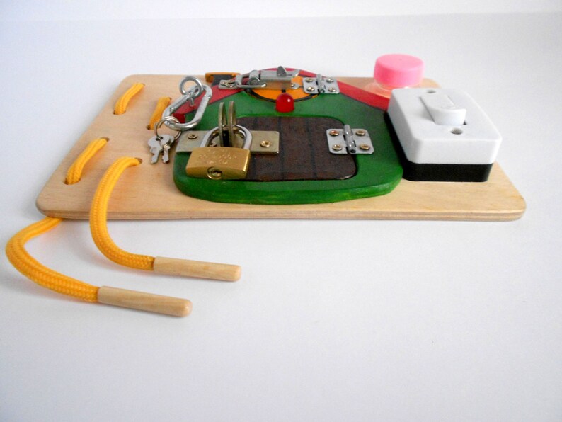 Mini Busy Board Travel Busy Board Sensory Board Activity Board - Etsy