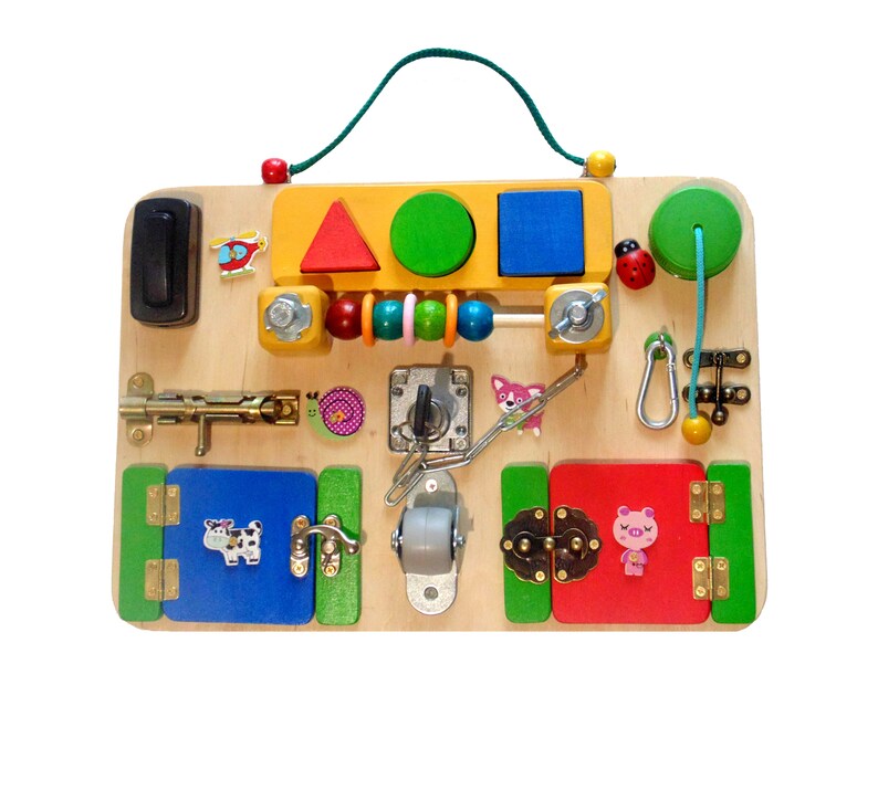 Travel Busy Board Mini Sensory Board Montessori Baby Sensory - Etsy