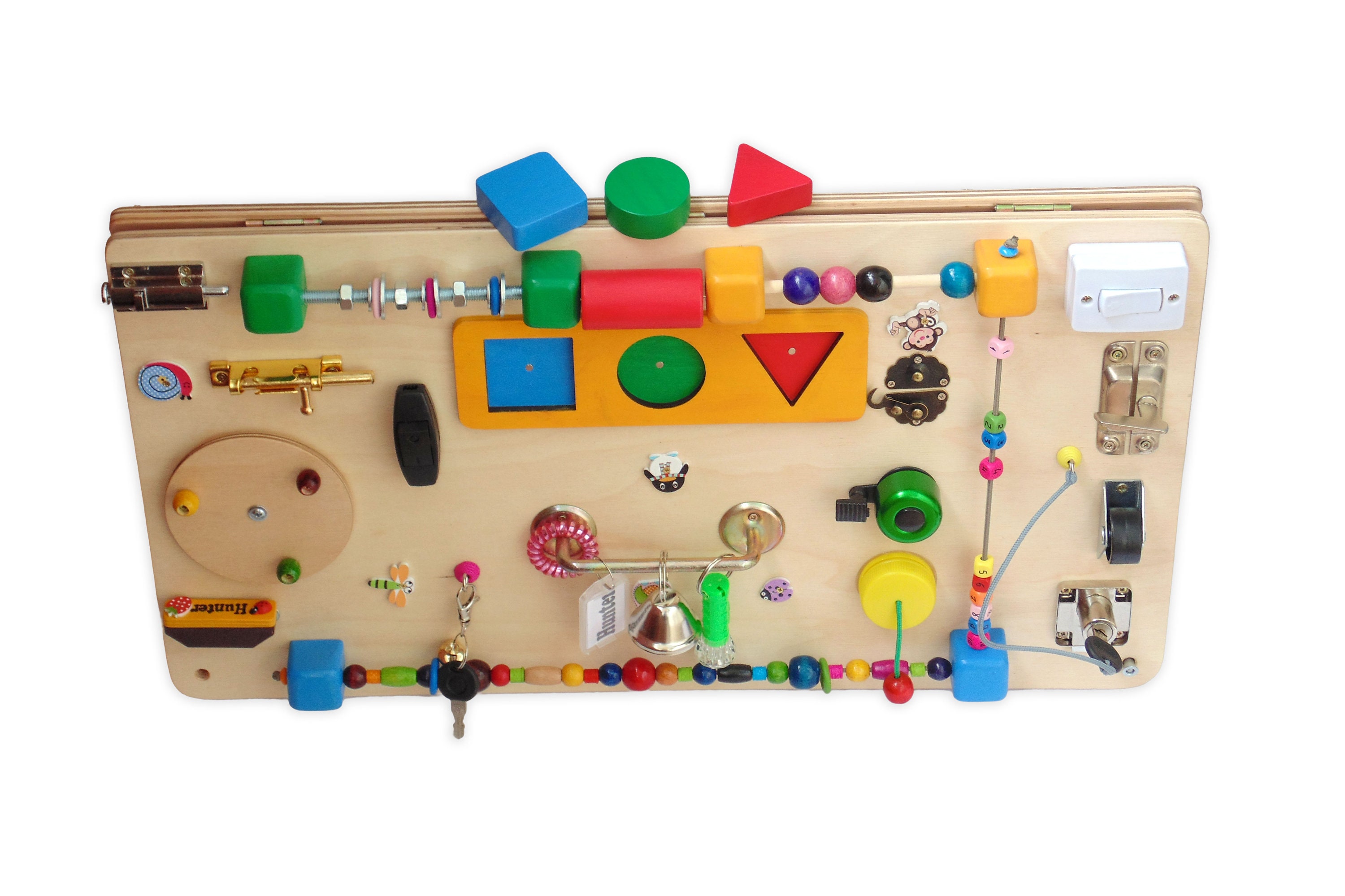 Toddler Busy Board Baby Activity board Montessori Sensory | Etsy