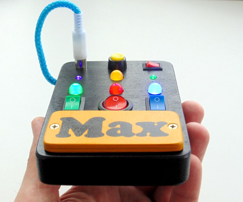 Personalized LED Light Busy Board Toddler Switch Board Switch - Etsy