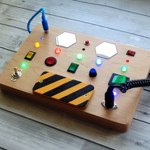 Busy Board for Toddler Custom LED Light Toy Switch Box Kids Control ...