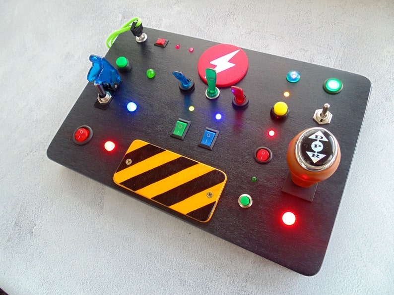 LED Light Switch Board for Toddler Electronic Busy Board for | Etsy