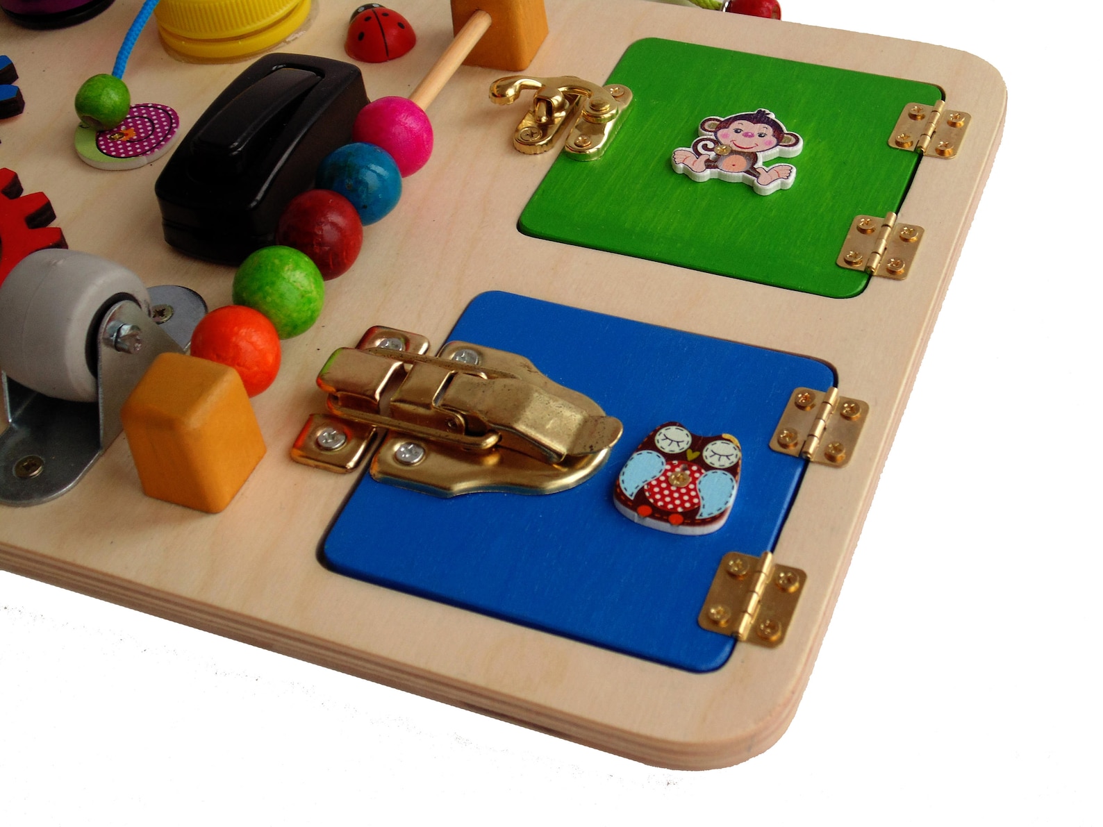 Baby Busy Board Toddler Activity Board Sensory Board Travel | Etsy