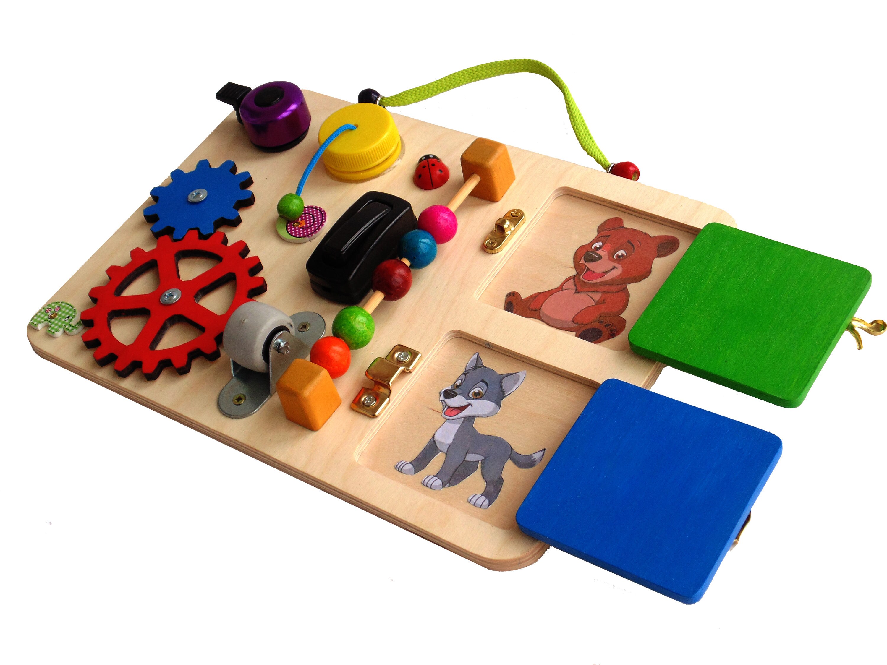 Baby Busy Board Toddler Activity Board Sensory Board Travel | Etsy