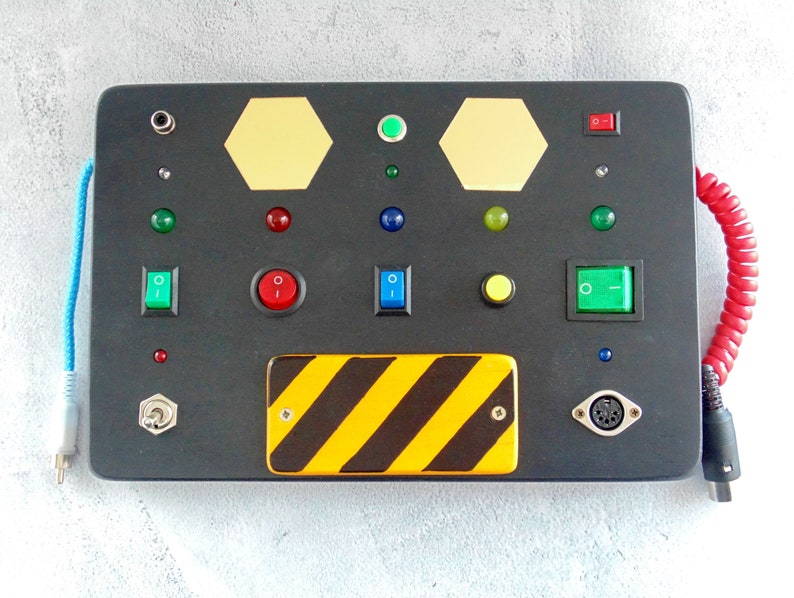 Personalized LED Light Toy for Toddler Busy Board Switch Box - Etsy