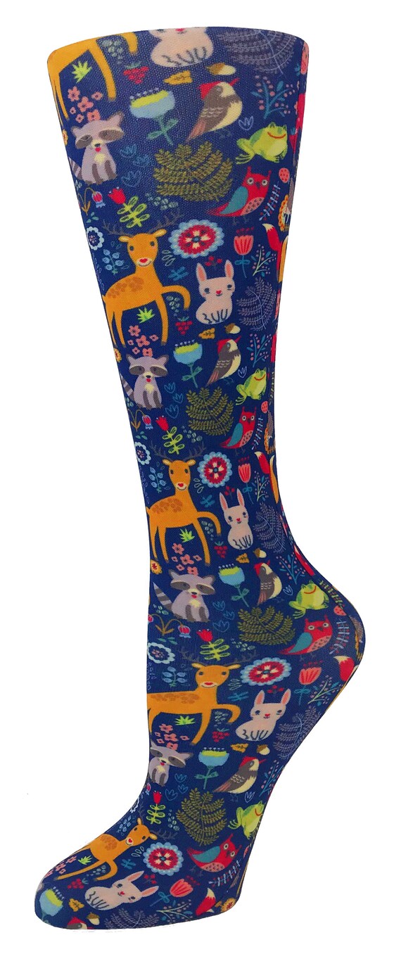 Cutieful Therapeutic Compression Socks Woodland Creatures | Etsy