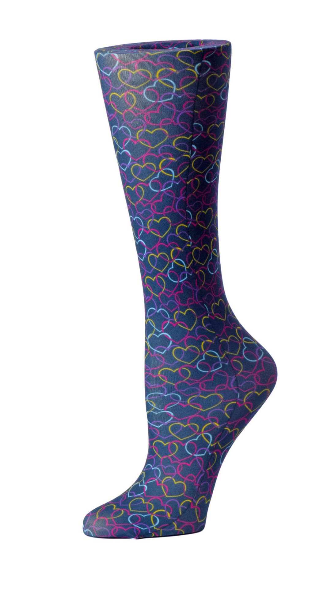 Cutieful Therapeutic Compression Socks - Linked Hearts - Etsy