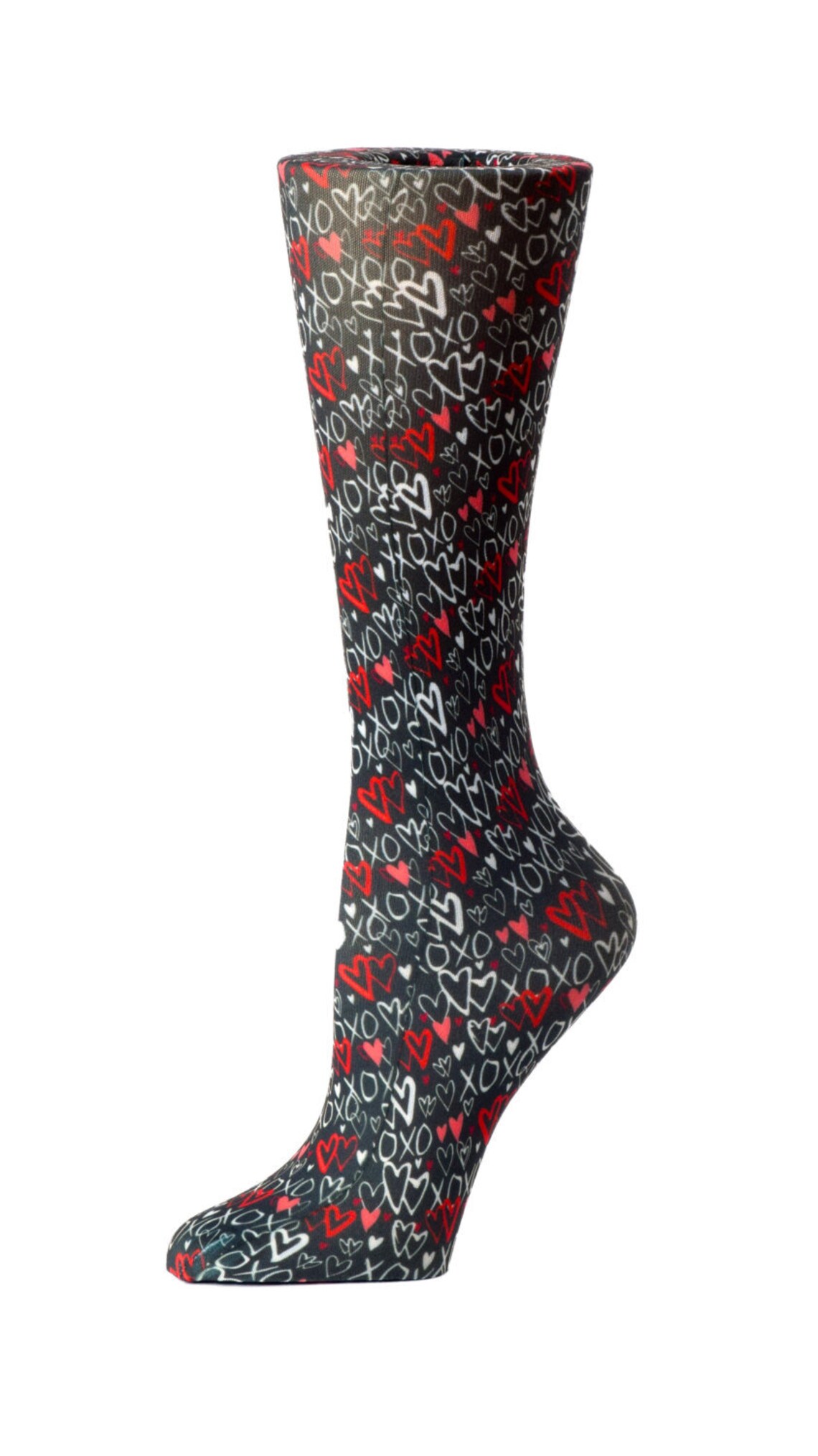 Cutieful Therapeutic Compression Socks Red Hearts XOXO - Etsy