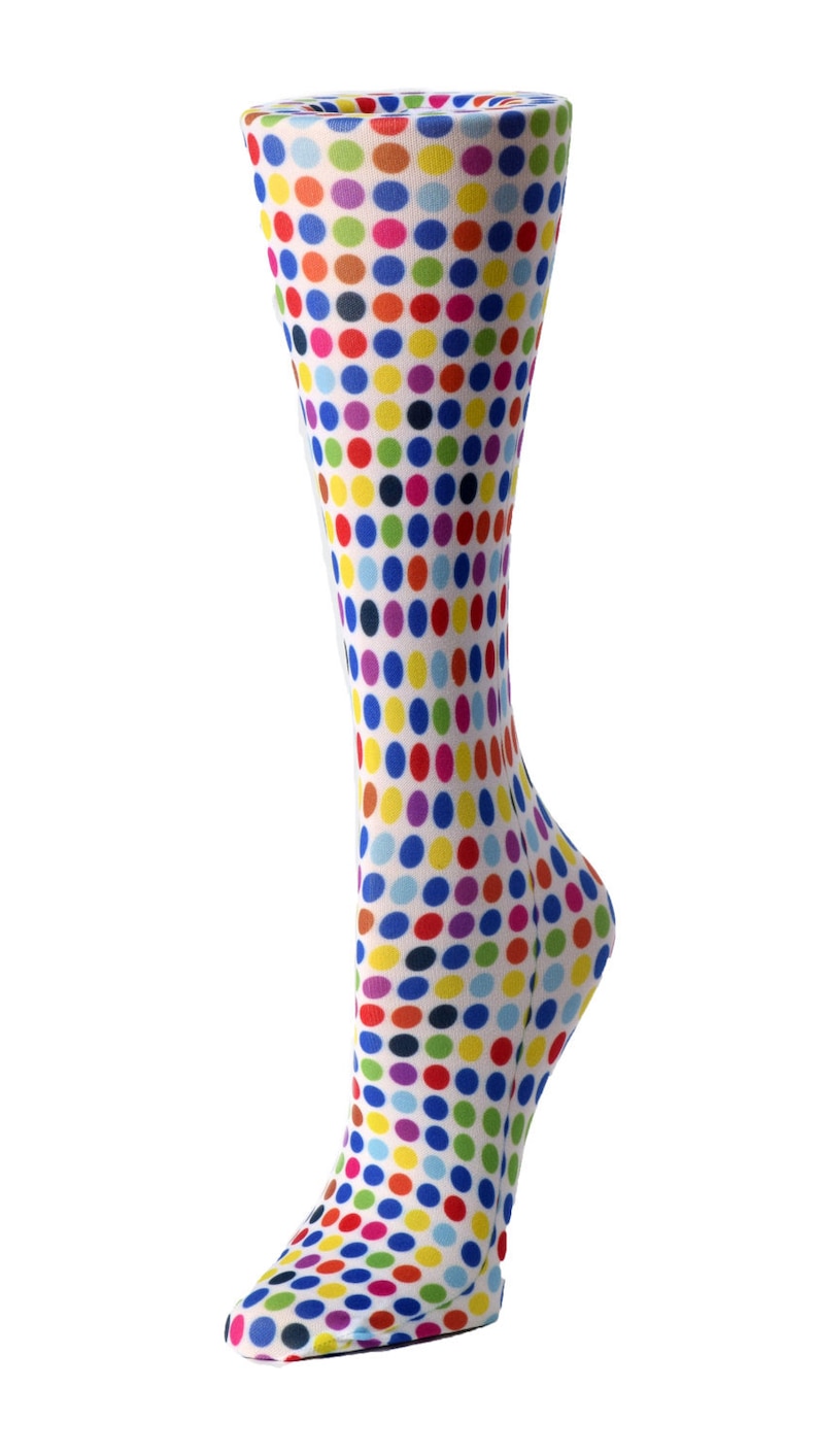 Cutieful Therapeutic Compression Socks Multi Colored Polka - Etsy