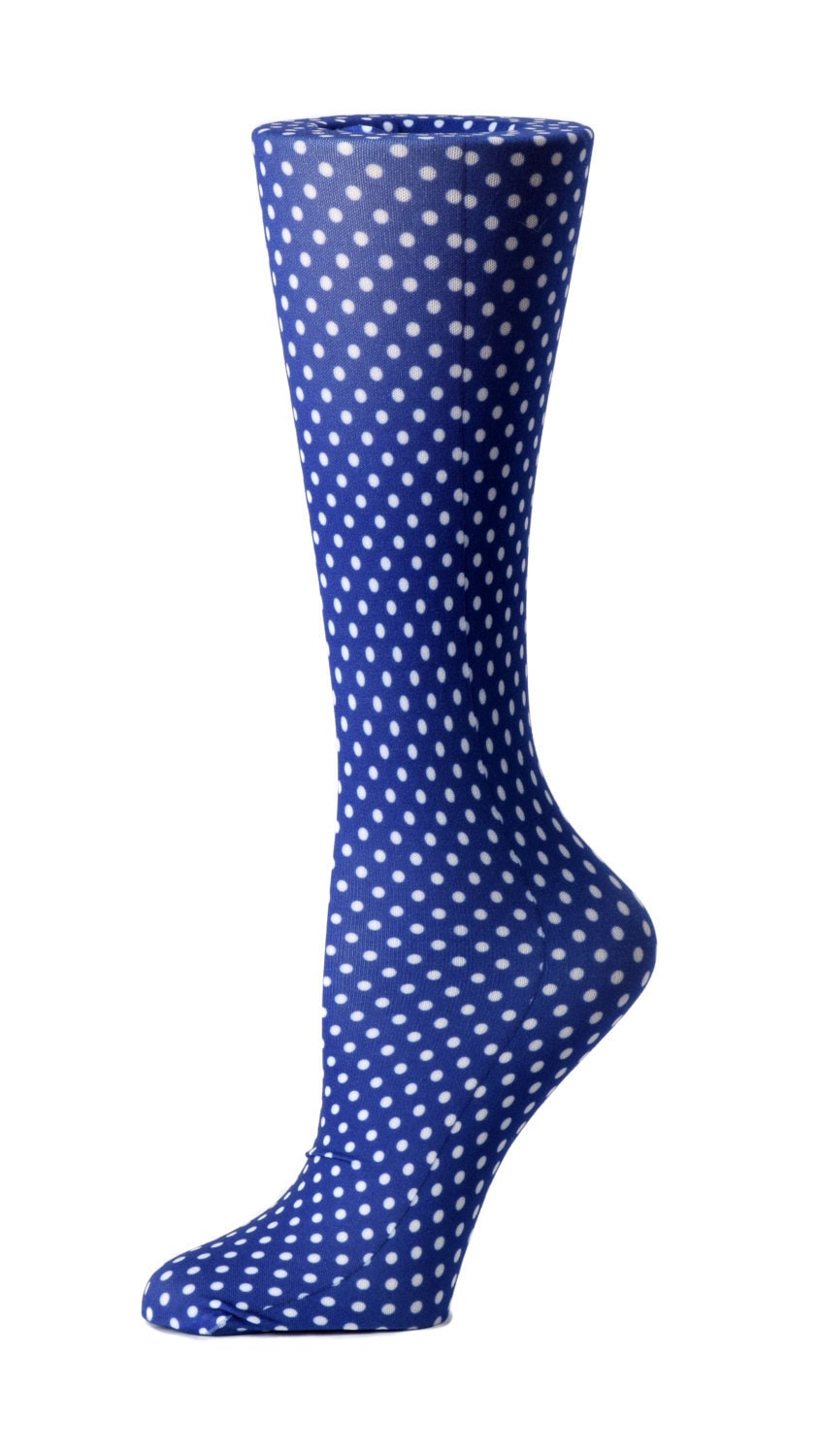 Cutieful Therapeutic Compression Socks Blue Polka Dot - Etsy