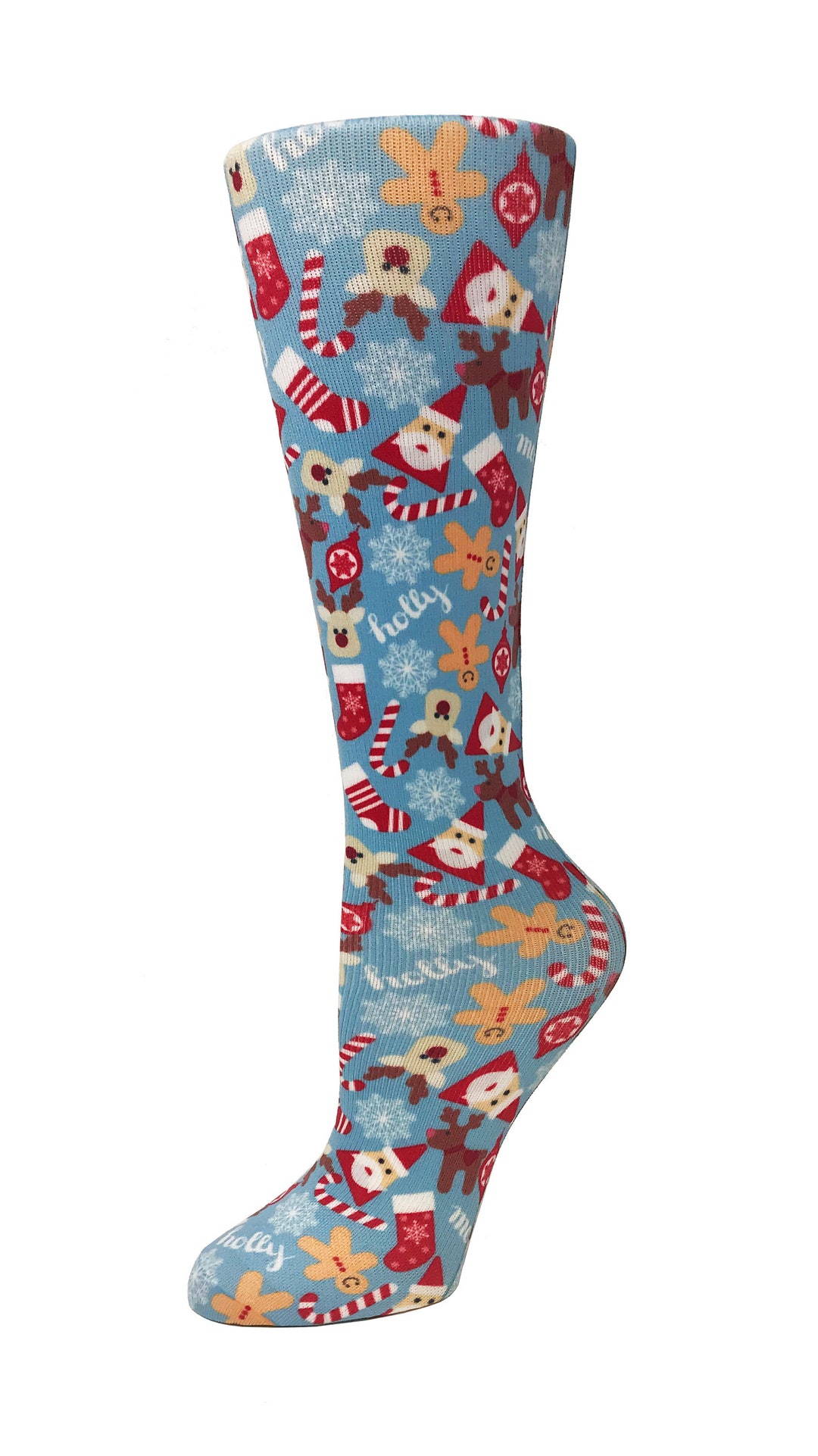 Cutieful Therapeutic Compression Socks - Christmas Cutouts - Etsy