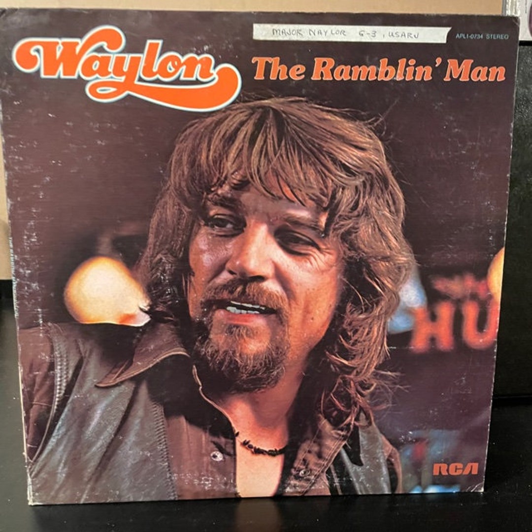 Waylon Jennings-"waylon the Ramblin' Man" Vintage Vinyl Record Album - Etsy