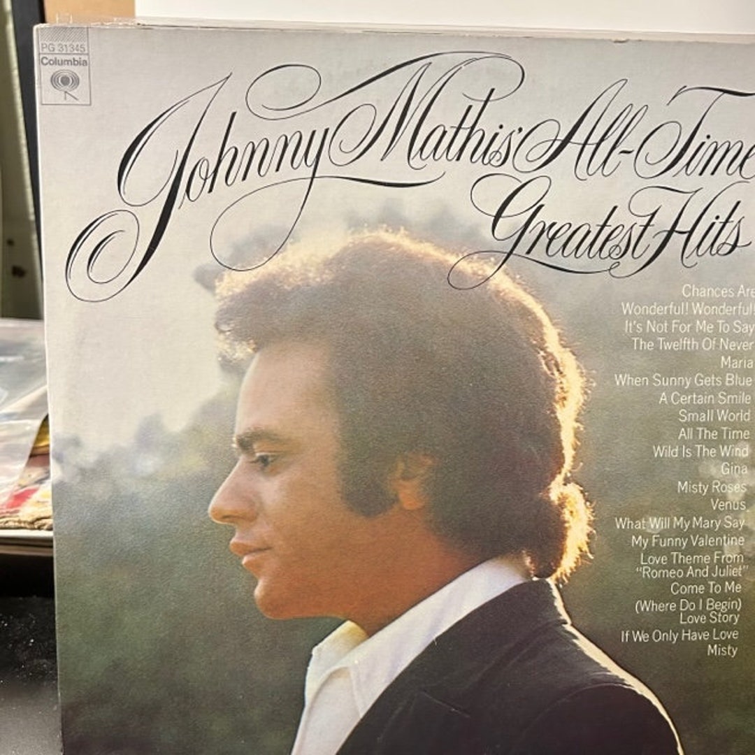 Johnny Mathis-"all Time Greatest Hits" Vintage Vinyl Double Record ...