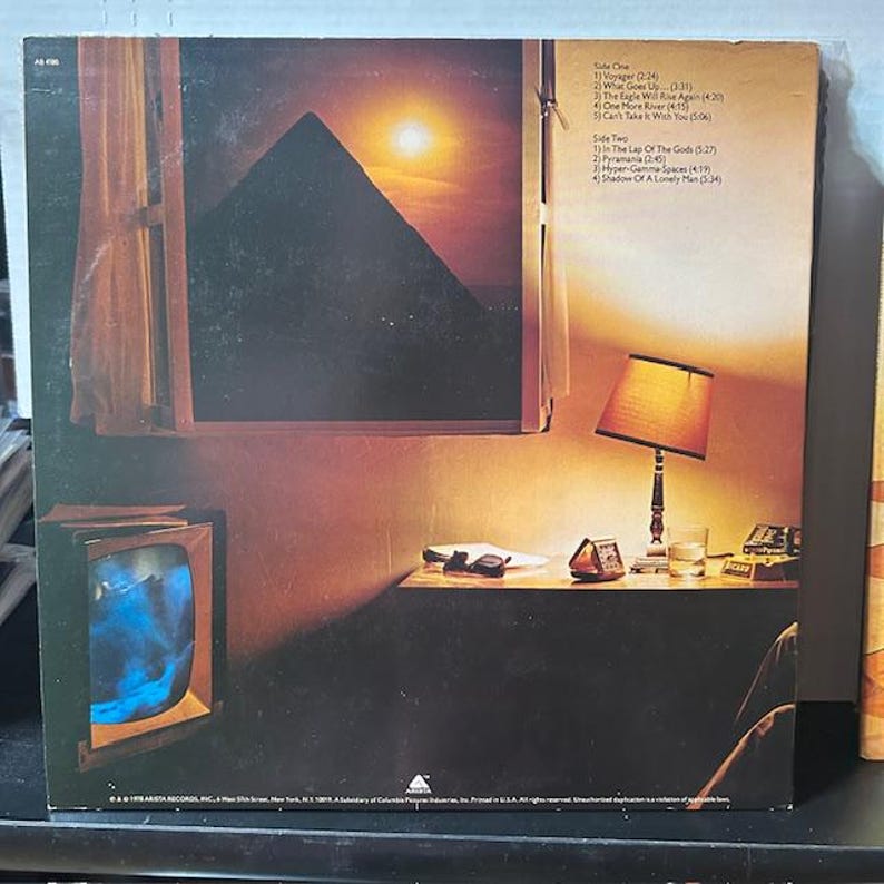 Alan Parsons Project-"pyramid" Vintage Vinyl Record Album - Etsy