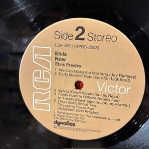 Elvis Presley-"elvis Now" Vintage Vinyl Record Album - Etsy