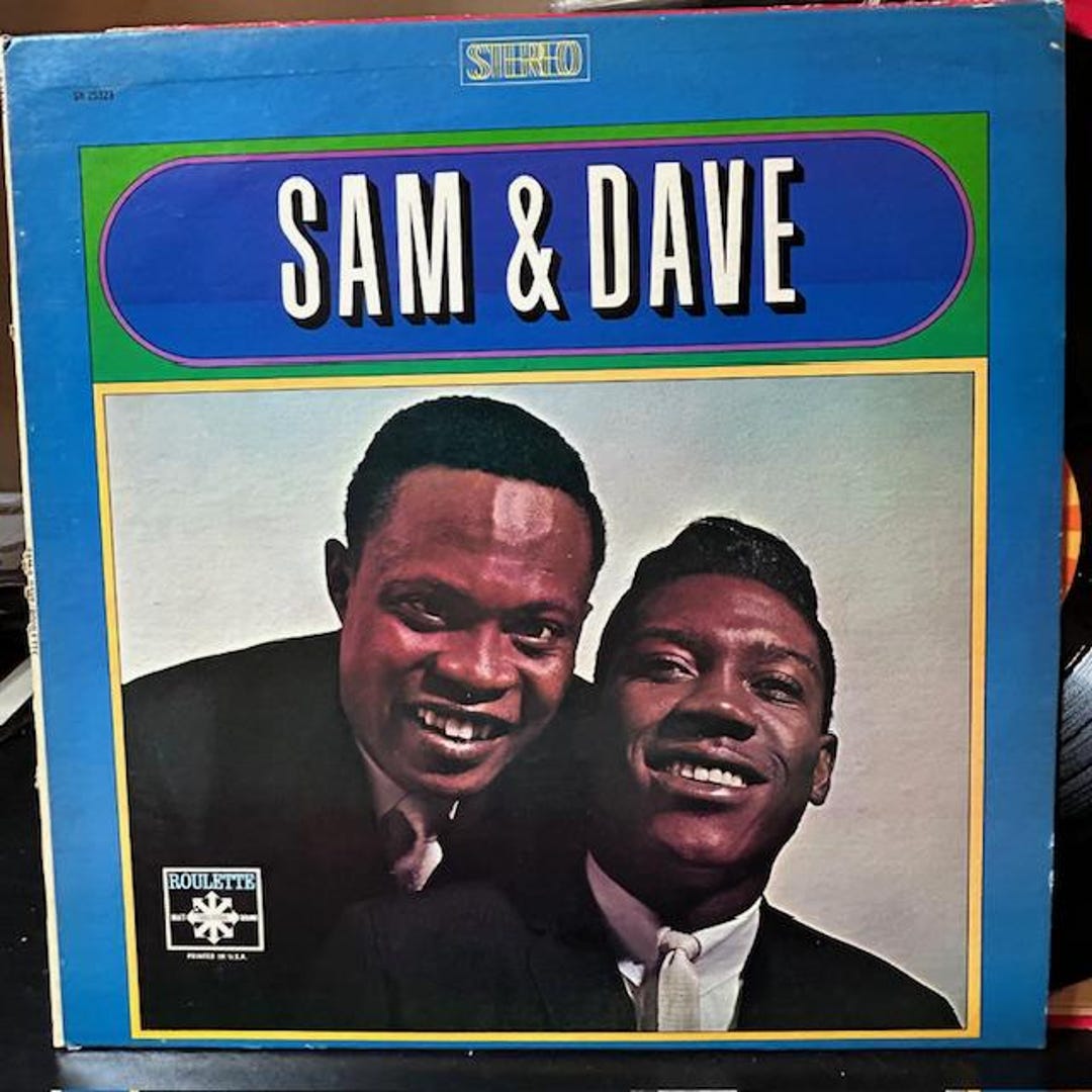Sam and Dave-"sam and Dave" Vintage Vinyl Record Album - Etsy