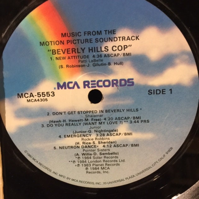 Various-"music From the Motion Picture Soundtrack Beverly Hills Cop ...