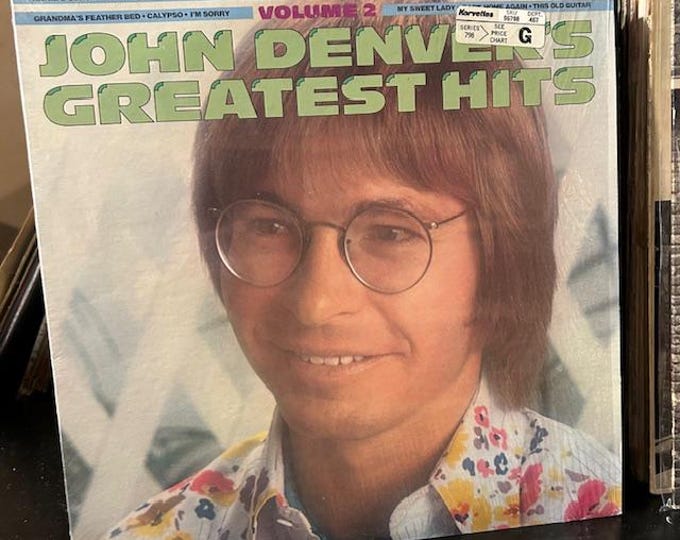 John Denver-"john Denver's Greatest Hits, Vol 2" Vintage Vinyl Record ...