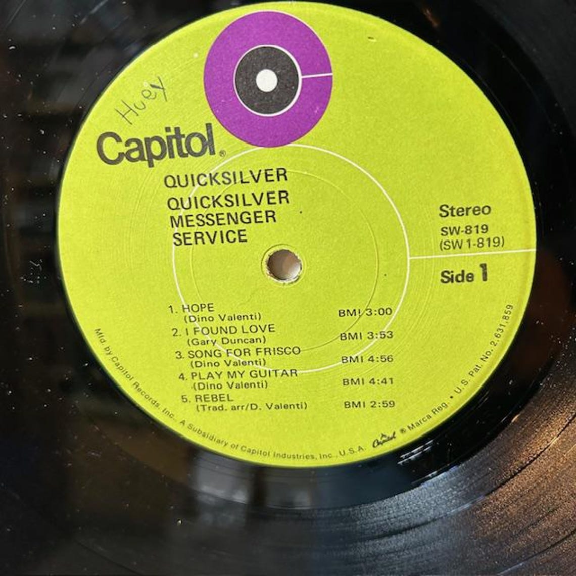 Quicksilver Messenger Service- "quicksilver" Vintage Vinyl Psychedelic ...