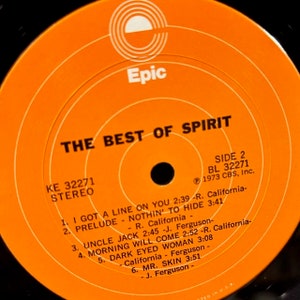 Spirit-"best of Spirit" Vintage Vinyl Psychedelic Rock Record Album - Etsy