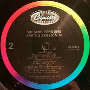 Missing Personsspring Session M Vintage Vinyl - Etsy