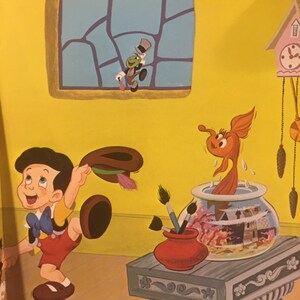 Jiminy Cricket-"walt Disney's Story and Songs From Pinocchio" Vintage ...