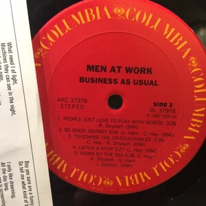 Men at Work-"business as Usual" Vintage Vinyl Record Album, "who Can It ...
