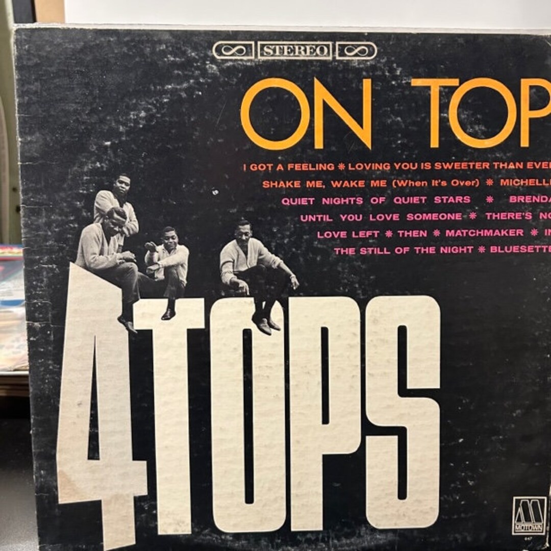 Four Tops-"four Tops on Top" Vintage Vinyl Motown Record Album - Etsy