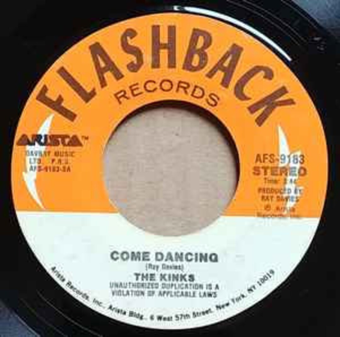 The Kinks-"come Dancing / Destroyer" Vintage Vinyl 7" 45 Rpm Single ...