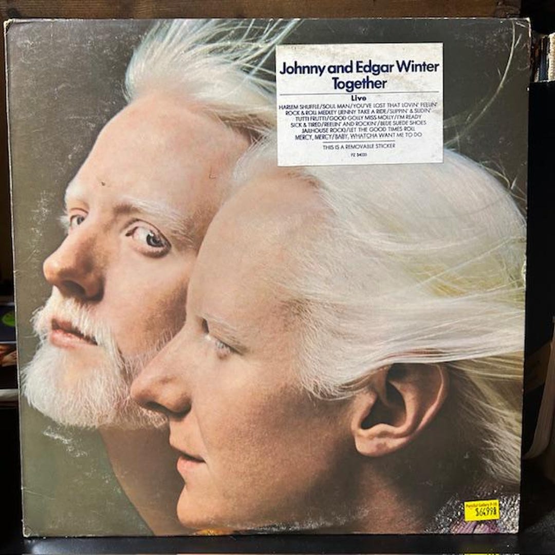 Johnny and Edgar Winter-"together" Vintage Vinyl Record Albums - Etsy