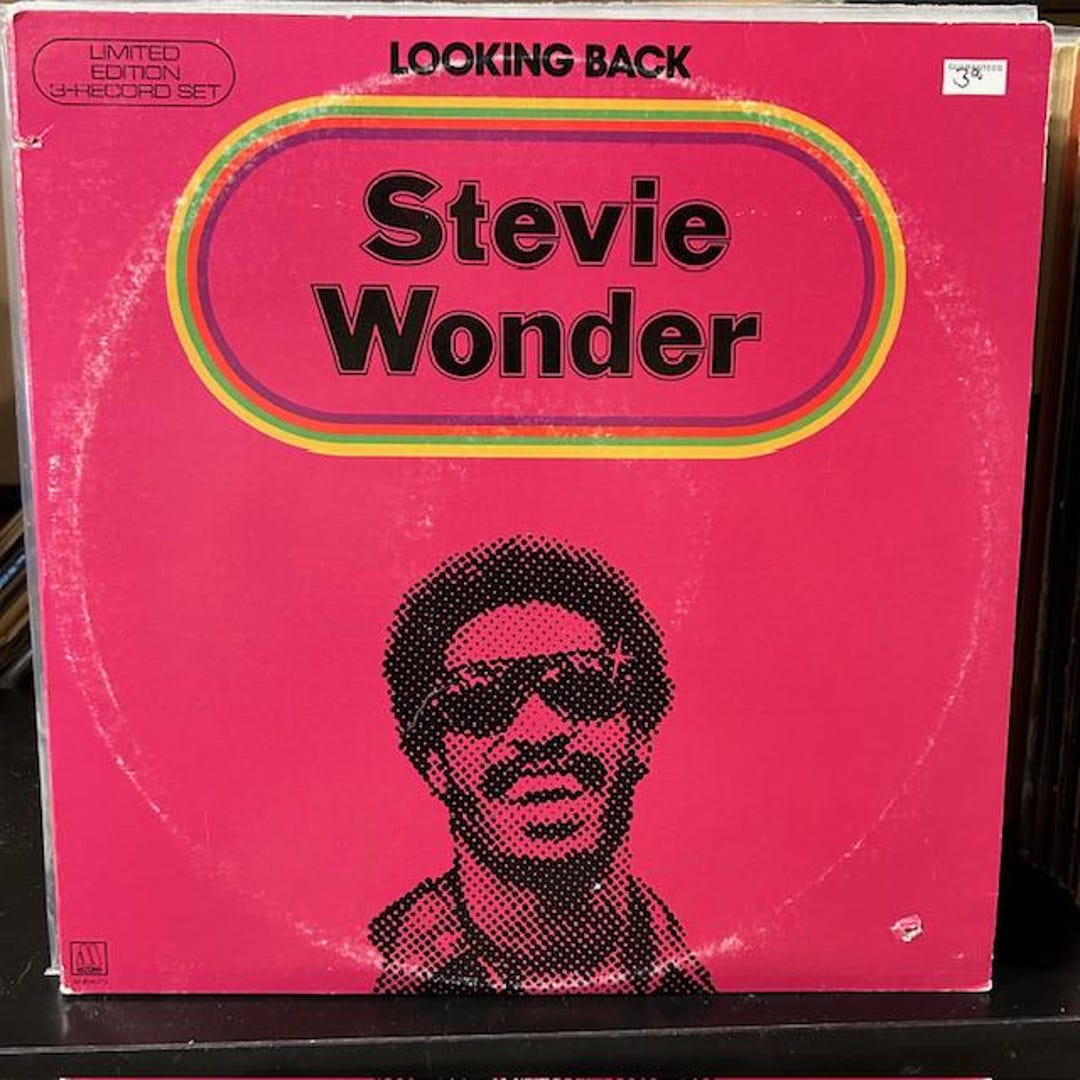 Stevie Wonder-"looking Back" Vintage Vinyl Motown Record Album. 3 Lp's ...
