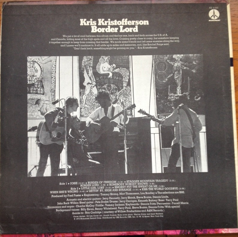 Kris Kristofferson Vinyl Record border Lord Vinyl - Etsy