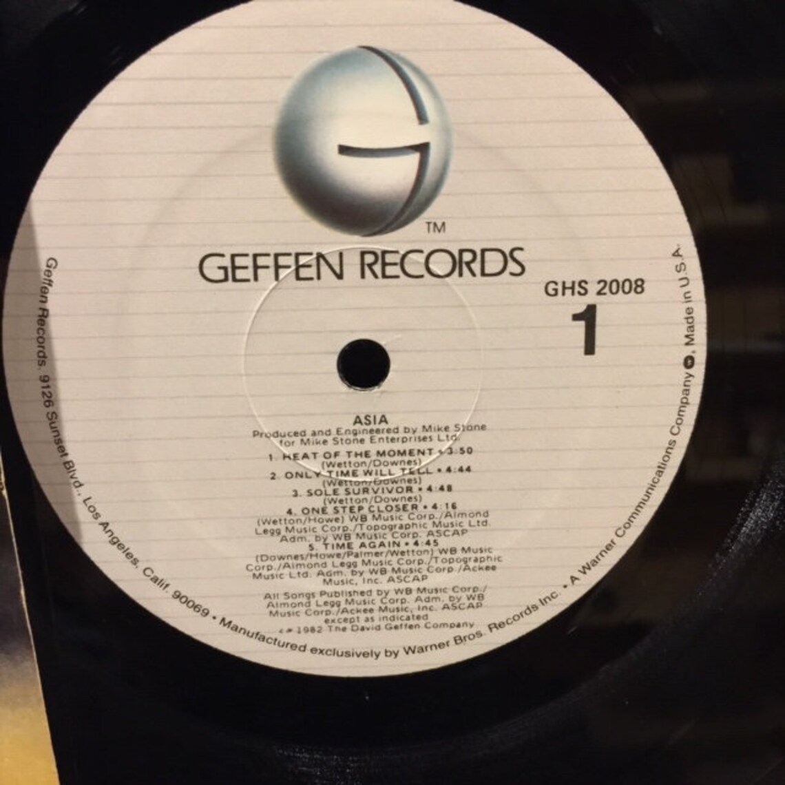 Asia asia Vintage Vinyl Record Album heat - Etsy