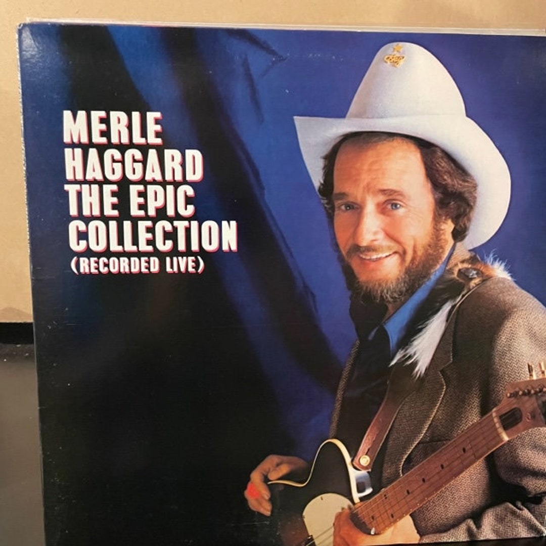 Merle Haggard The Epic Collection Vintage Vinyl Live Record Album Etsy